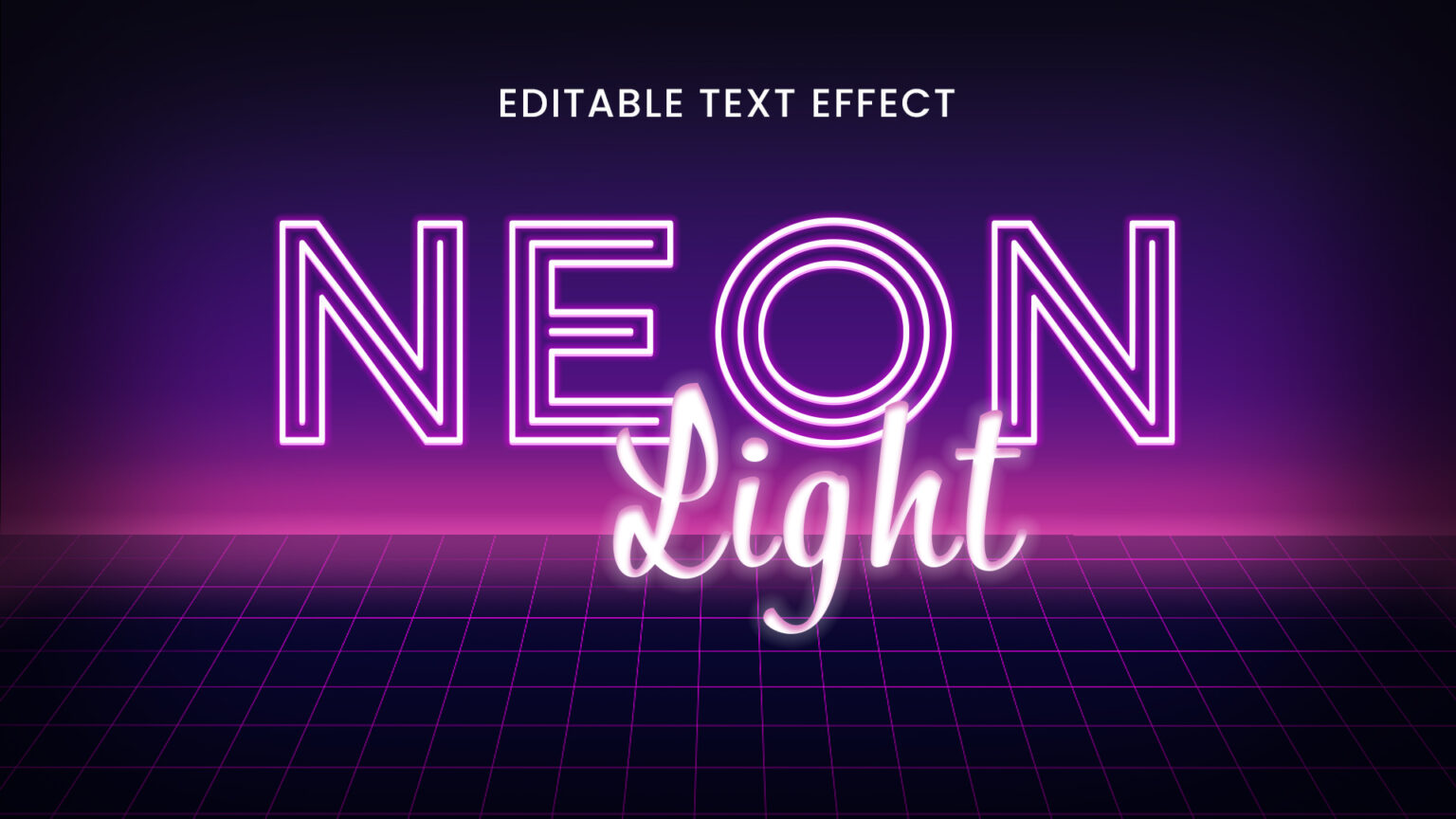 Free Neon Text Effect - FreeGraphica