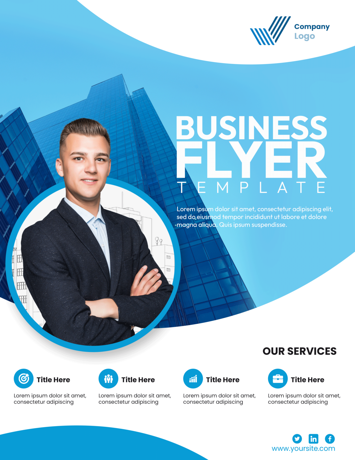 Free Business Flyer Template - FreeGraphica