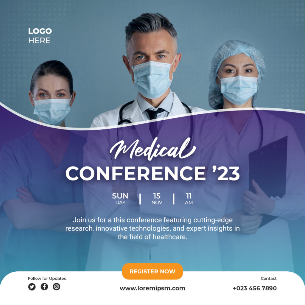Free Medical Conference Flyer Template - FreeGraphica