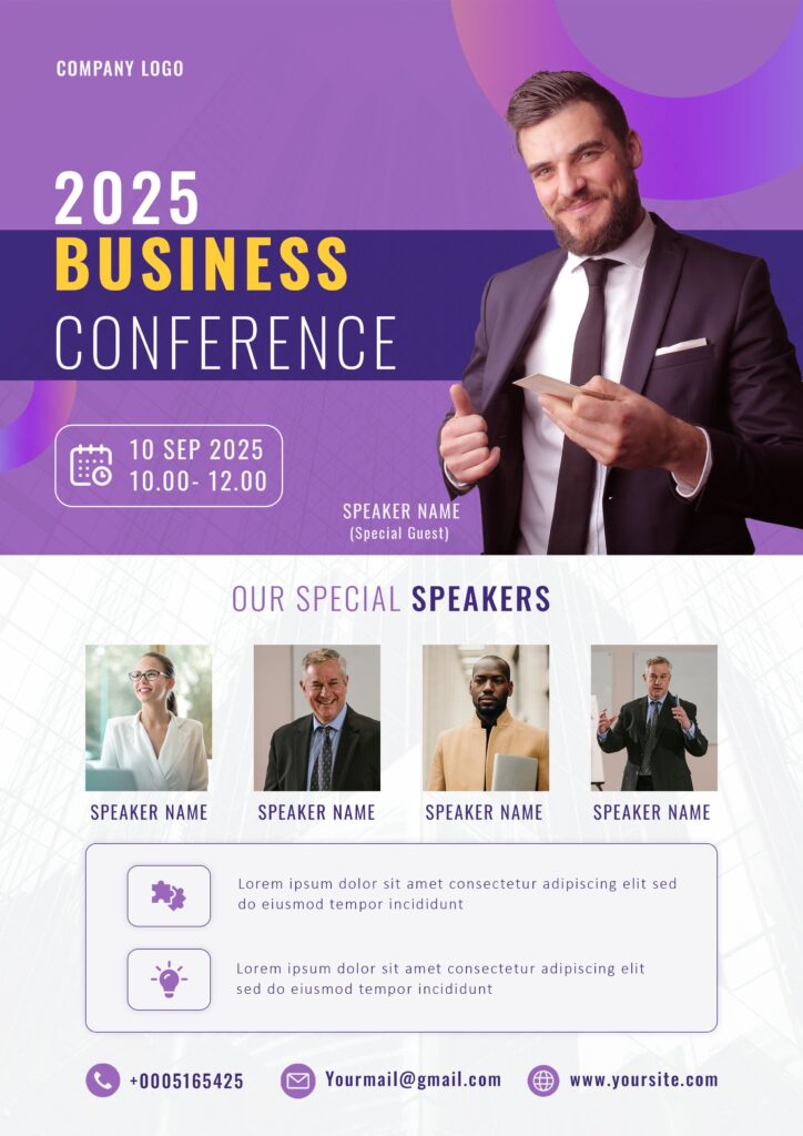 Free Business Poster Template - FreeGraphica