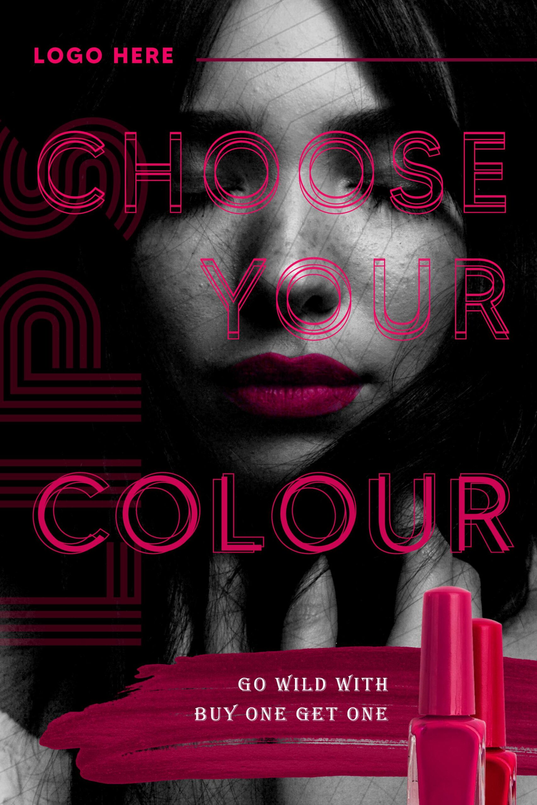 Free Fashion Poster Design Template FreeGraphica