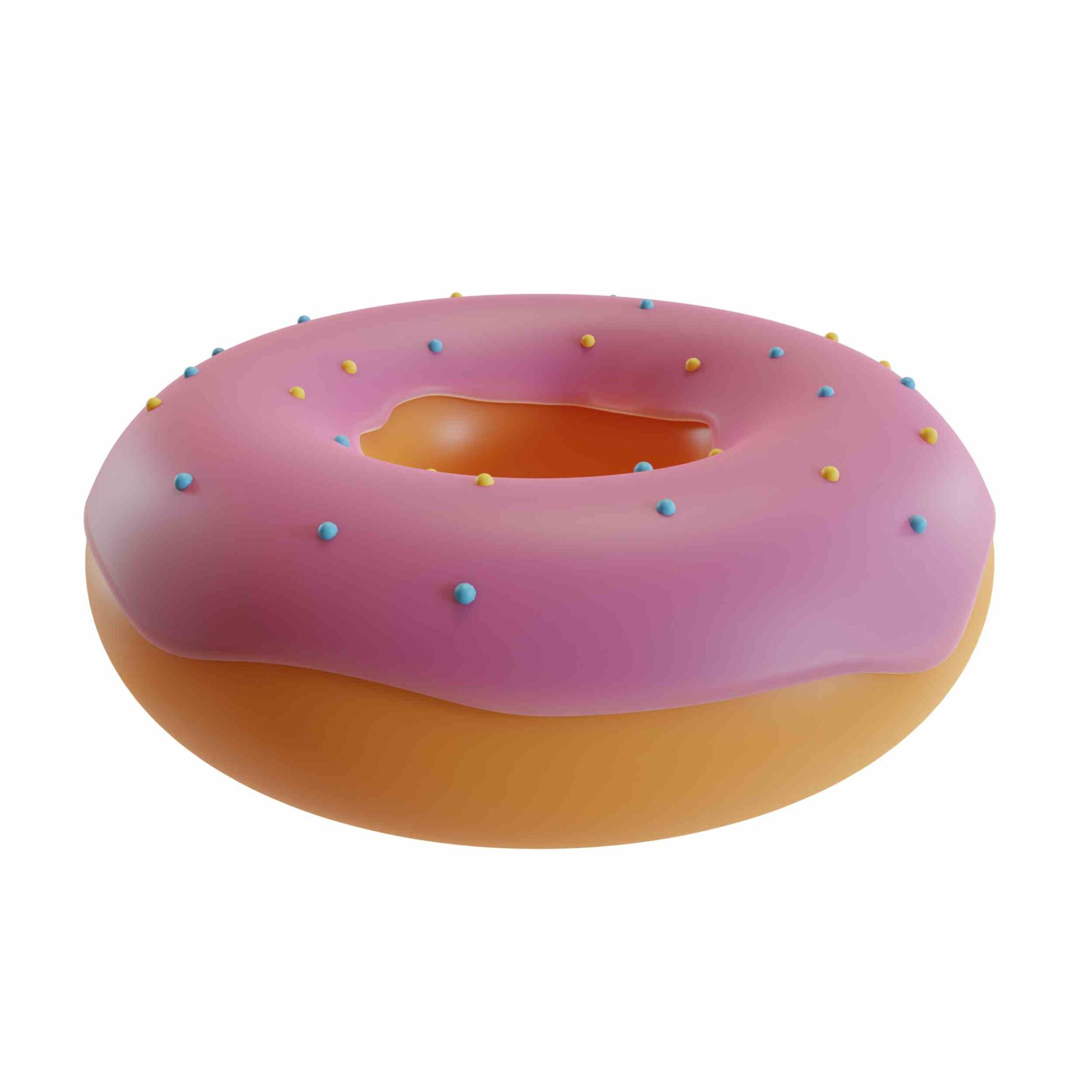 Free 3D Donut Illustration - FreeGraphica