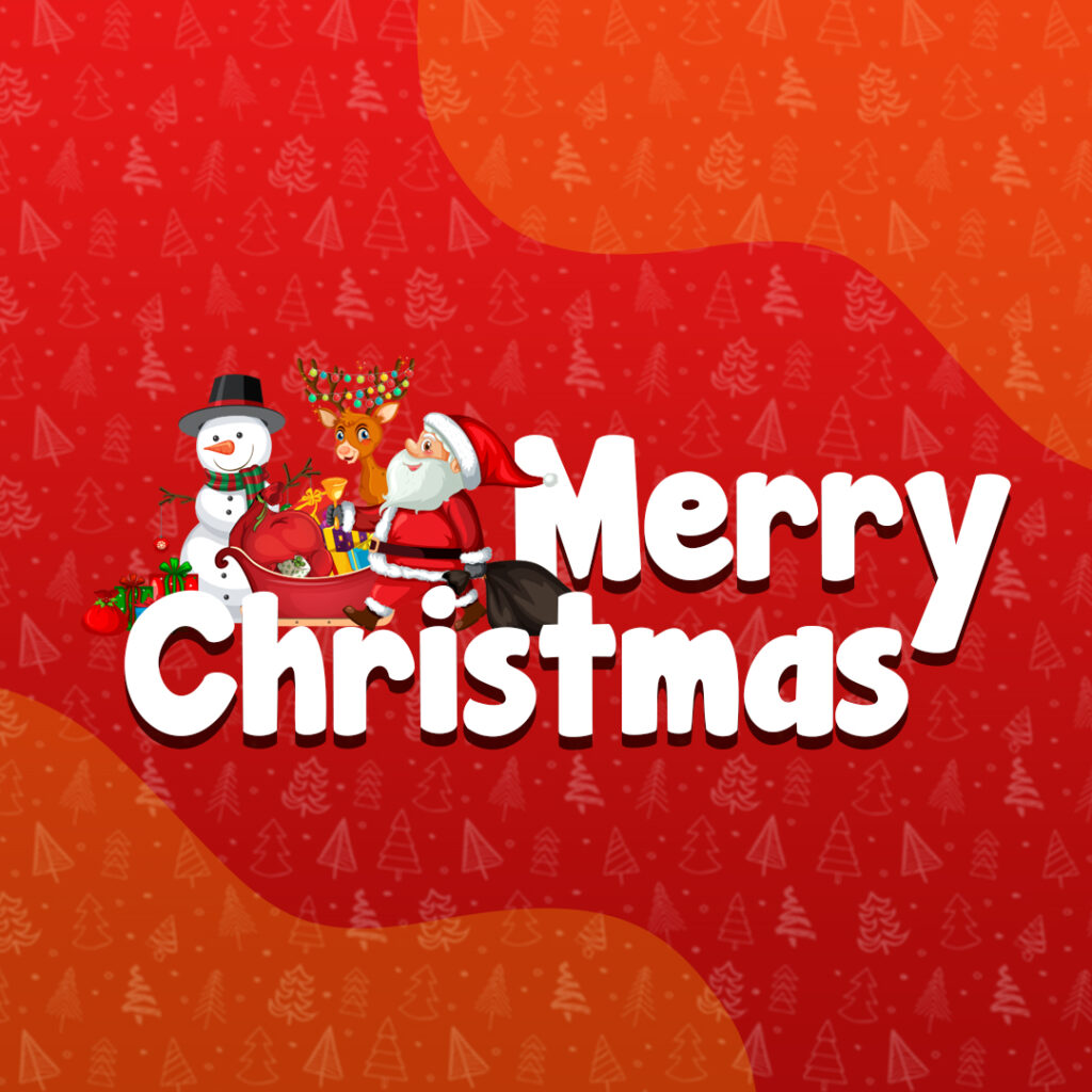 Free Merry Christmas Poster Template - FreeGraphica