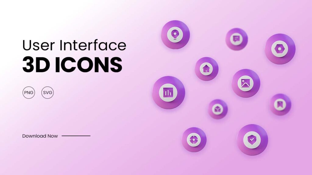 Free 3D UI Icons - FreeGraphica